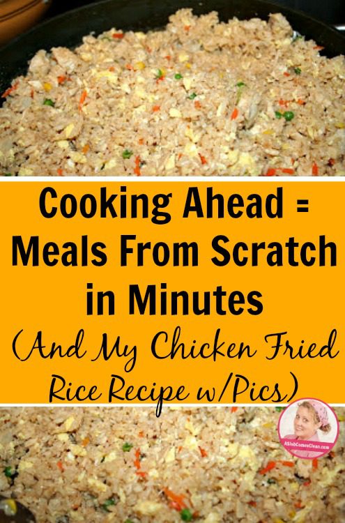 Cooking Ahead = Meals From Scratch in Minutes with my Chicken Fried ...