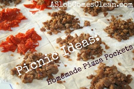 Picnic Ideas - Pizza Pockets - Dana K. White: A Slob Comes Clean